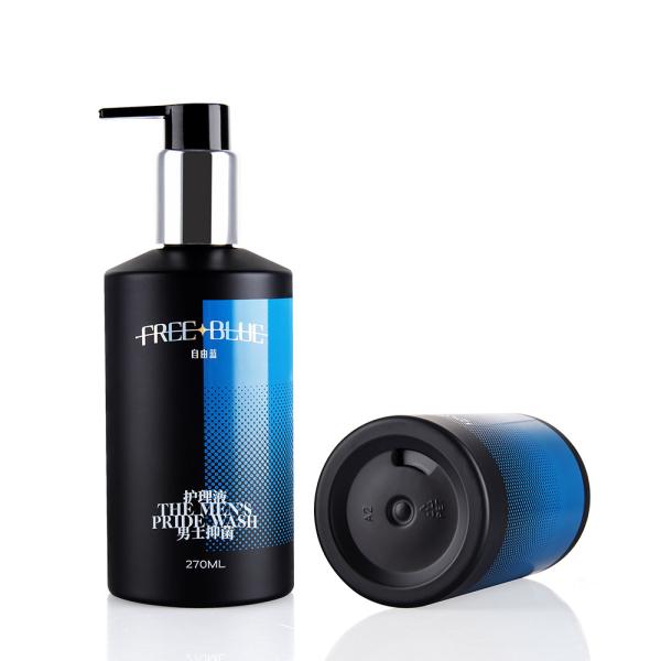 Quality 270ml Transparent Empty Plastic Bottles With Aluminum Screw Cap for lotion for sale