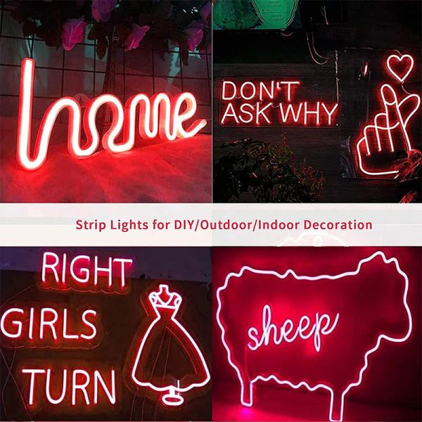 Quality DC 12V Red LED Neon Flex with 50000 Working Lifetime and Hanging Mounting for sale