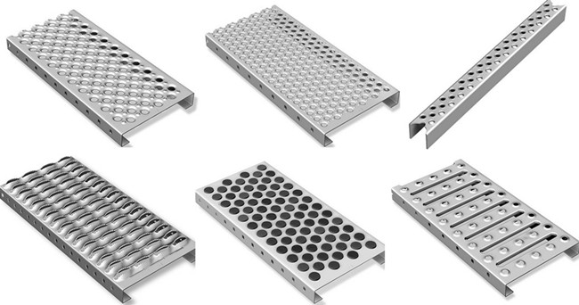 pattern of grip strut grating