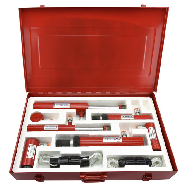 Quality Workshop 7pcs Push Pull Ram Kit 10T Hydraulic Lifting Jack for sale