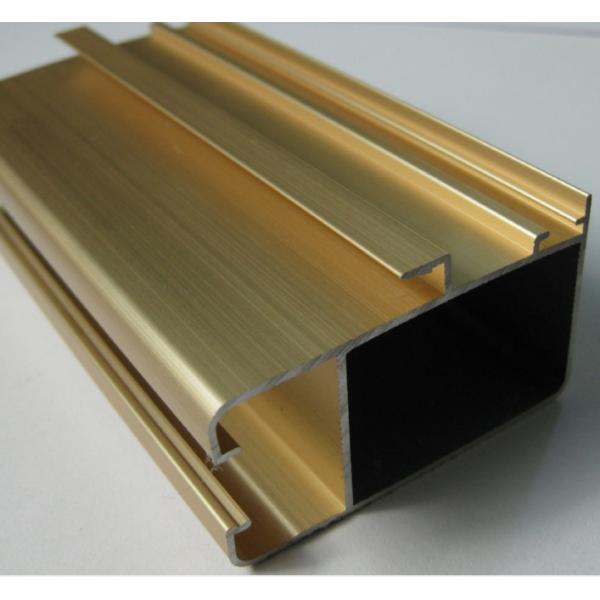 Quality Anodized Gold Aluminum Furniture Profile for sale