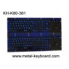 china Illuminant Waterproof SS Industrial Metal Keyboard With Trackball Pointing