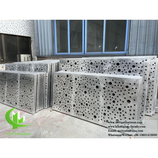 Quality Powder Coated Perforated Aluminum Facade Panel with Customizable RAL Colors and 3mm Thickness for Wall Cladding for sale