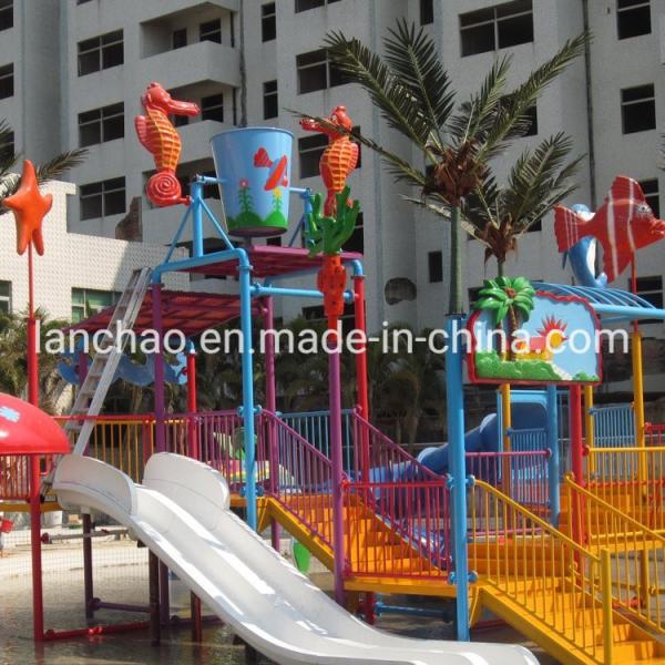 Quality Fiberglass Water Fountain Playground Equipment Playground With Splash Pad for sale