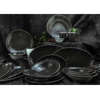 Quality Odorless 12pc Two Tone Color Dinnerware Set For 3 for sale