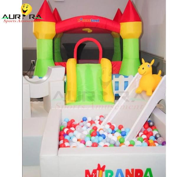 Quality Multi Color Inflatable Soft Play Equipment Indoor Kids Ball Pit Toy Customized for sale