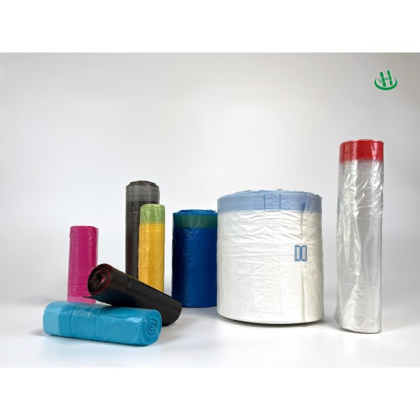 Quality Customized Logo Plastic Garbage Bags On Roll For Convenient Waste Collection for sale