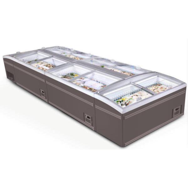 Quality Chest Freezer Automatic Defrosting Refrigeration Equipment Supermarket Island for sale
