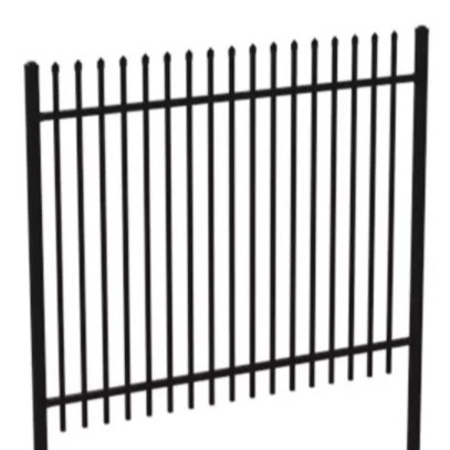 Quality Metal Powder Coated Iron Steel Garden Fence Trellis &amp Gates High Quality Garden Security Wrought Iron Steel Fence for sale