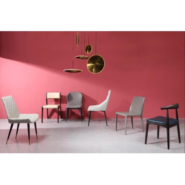 Quality Modern Dining Room Set Sitting Chairs Stainless Steel Base Dining Table Sets for sale
