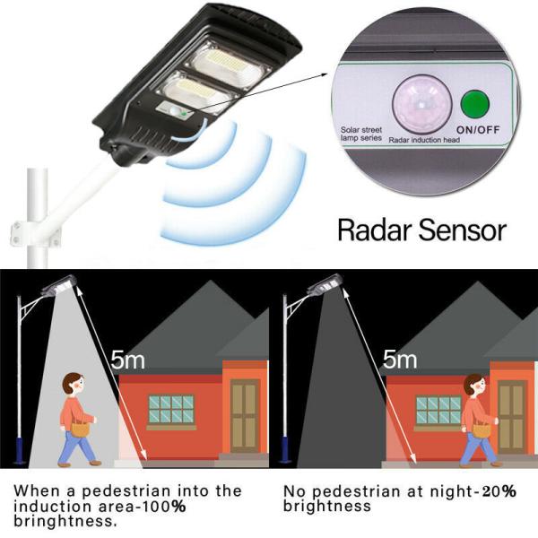 Quality Lighting and Circuitry Design 300W High Lumens Solar Street Light with Remote for sale