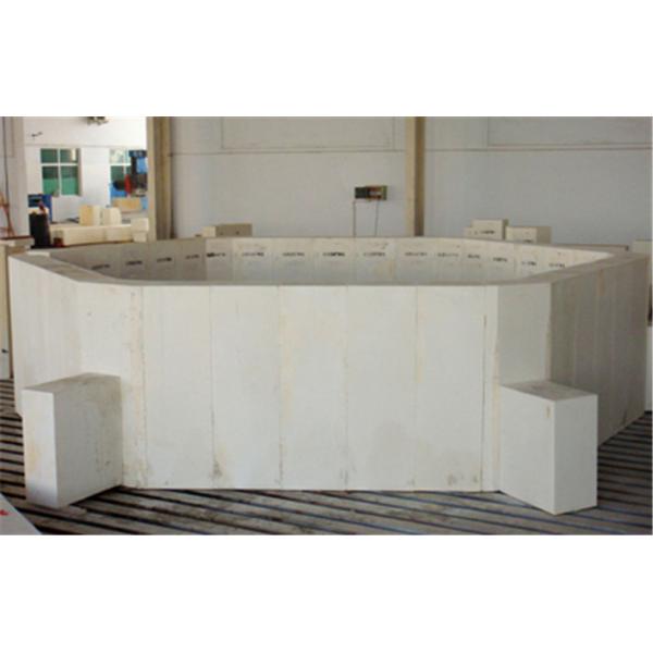 Quality Fire Resistant Furnace Corundum Brick Fused Cast Alumina Block Al2O3 94% for sale