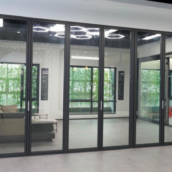 Quality Customized Waterproof Aluminum Folding Door with 2.0mm Profile Thickness and 10 Years Warranty for sale