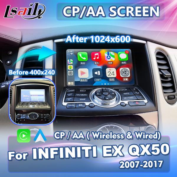 Quality Lsailt Android Auto Carplay Screen for 2007-2017 Infiniti EX25 EX35 EX37 EX30d EX QX50 for sale
