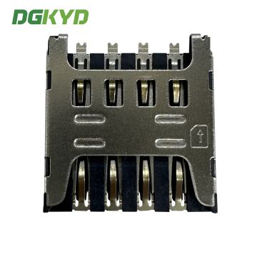 Quality Micro Card Holder SIM Drawer Style 1.5H 8P Telephone Card Holder TF SIM for sale