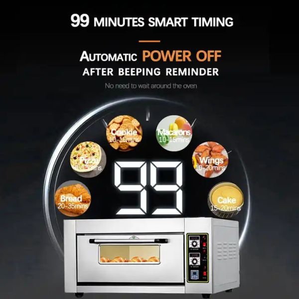 Quality Precise Baking Control Smart Control Independent Burner Gas Baking Commercial Stove And Oven for sale