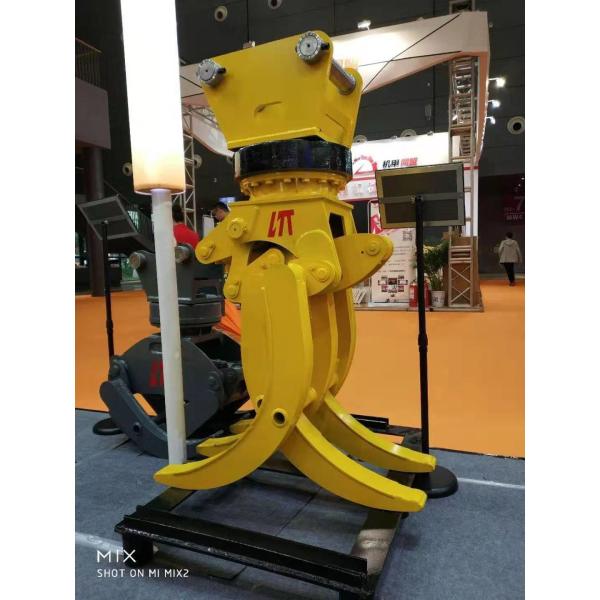 Quality Heavy Duty Q355B Excavator Log Grapple For Wood/Tree/Tock Grabbing 2-40 Ton for sale