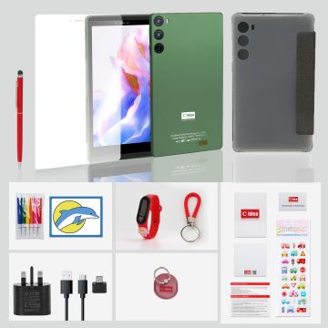 Quality C Idea 7 Inch Touch Screen Tablet With SIM For Students CM525 Green for sale