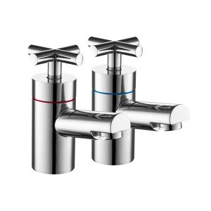 Quality 3/4 Pair Brass Bath Faucet Ceramic Valve Smooth Reliable Operation for sale