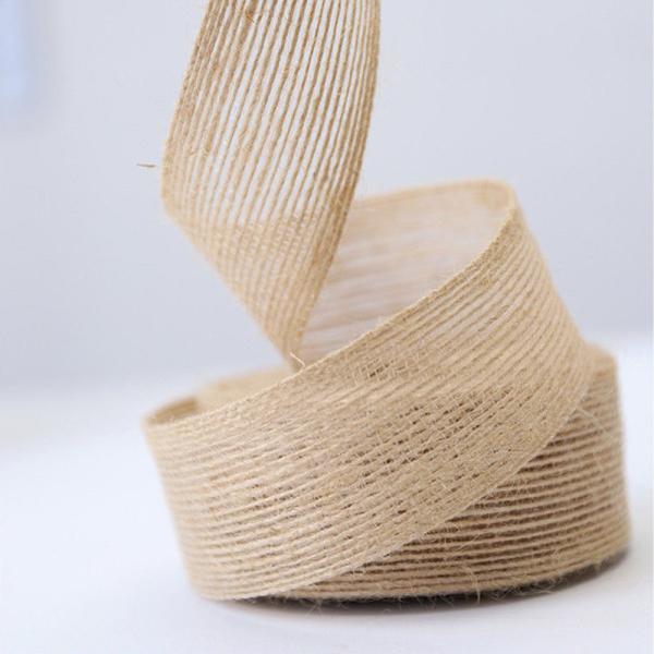 Quality Customize Loose Weave Burlap Ribbon For Gift Packing Decoration for sale