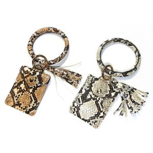 Quality Custom Leopard Print Wristlet Card Holder with Tassel for Promotional GiftsWith for sale