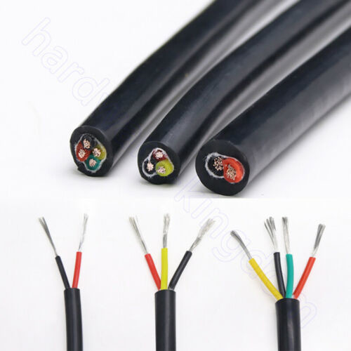 Quality Silicone Multi-core Wire 0.3 mm to 6 mm2/3/4 Core Tinned Copper Cable for Flexible for sale