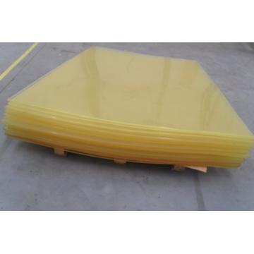 Elastic Industrial Polyurethane Rubber Sheet , Abrasion Resistant PU Wear Plate