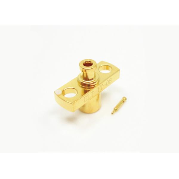 Quality Female Limited Detent 2 Holes Flange SMP RF Connector for sale