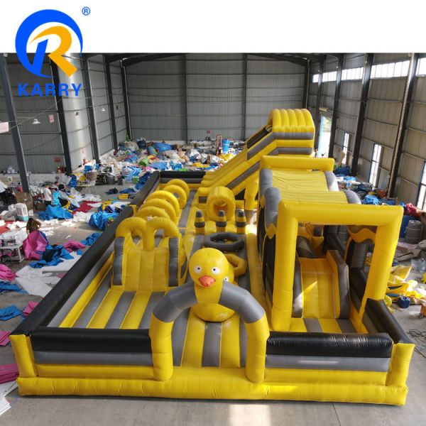 Quality Unisex Kids Outdoor Inflatable Castle Slide Combo and Obstacle Course Entertainm for sale