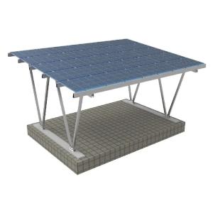Quality Natural 9kw Full Installation Solar Rack Aluminium Car Parking Structure System for sale