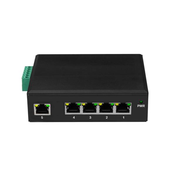 Quality Industrial 5-Port Ethernet Switch E-Mark Certified Unmanaged 12V/24V Input for sale