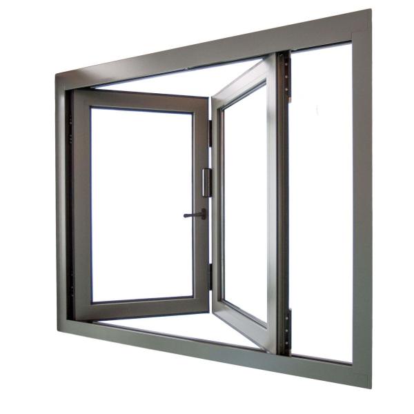 Quality Aluminium Folding Glass Windows Insect Proof Anodized Aluminum Windows for sale