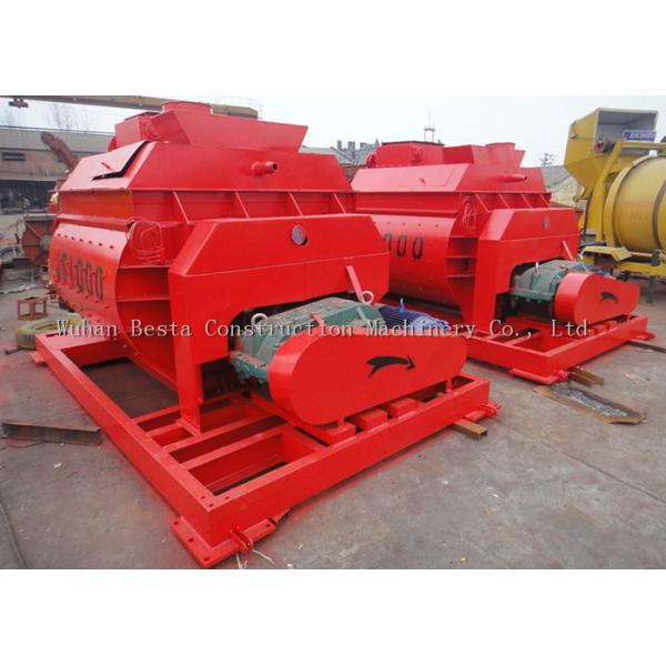 Quality 1000Liter High Capacity Concrete Mixer Machine With Forced Mixing Double Shaft for sale