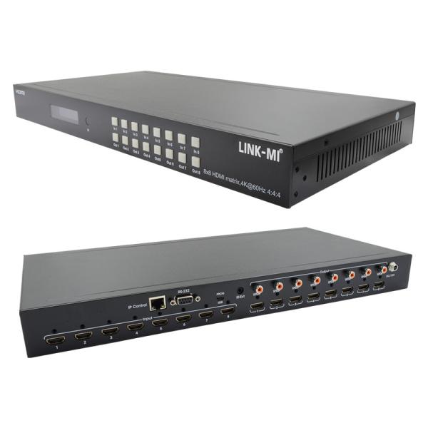 Quality 8x8 4K HDMI Modular Matrix Switcher With SPDIF Out IP Web GUI Control For 8 UHD for sale