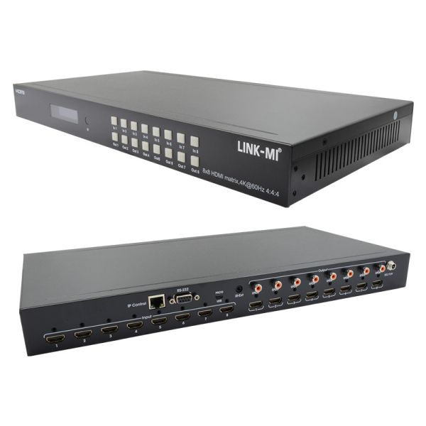 Quality 8x8 4K HDMI Modular Matrix Switcher With SPDIF Out IP Web GUI Control For 8 UHD Displays for sale