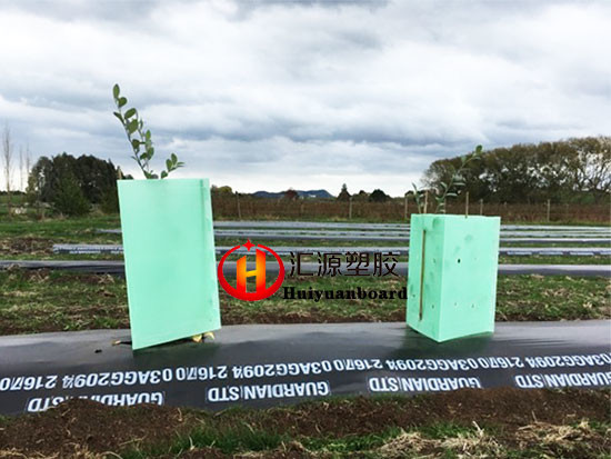 Quality Light Green Corrugated Plastic Tree Trunk Protectors for sale