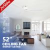 china 5 Speed AC Motor Remote LED Ceiling Fan With Light Wood Blades