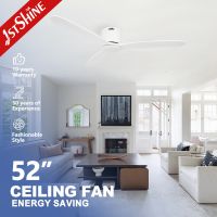 Quality 5 Speed AC Motor Remote LED Ceiling Fan With Light Wood Blades for sale
