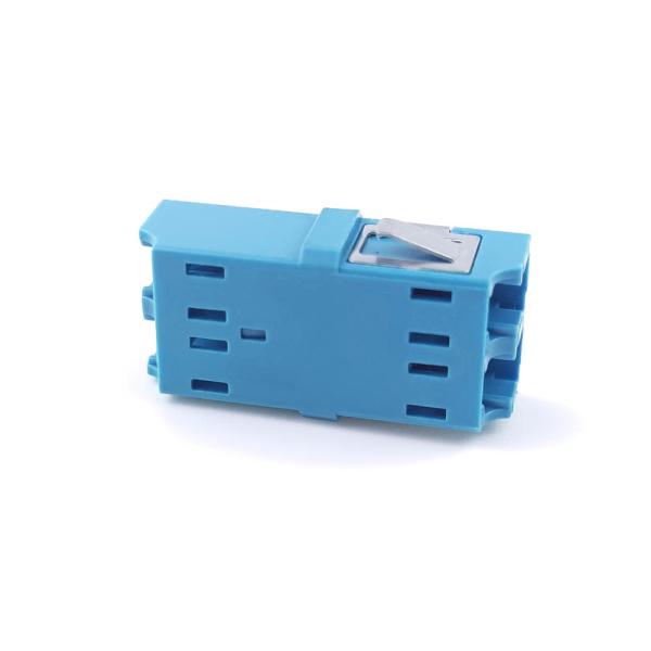 Quality FTTH Duplex LC UPC Optic Fiber Adapter 2 Port Coupler PBT Earless Design for for sale