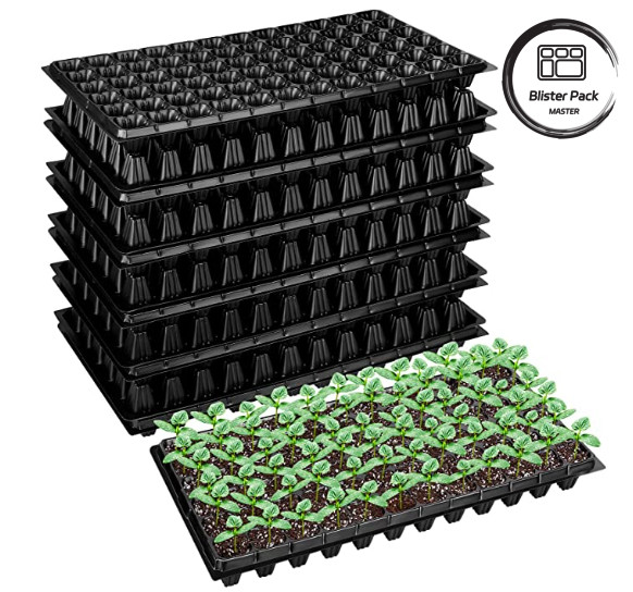 Quality 72-Hole Seedling Raising Plastic Seedling Trays Eco Friendly Indoor Plant Cultivation Tray for sale