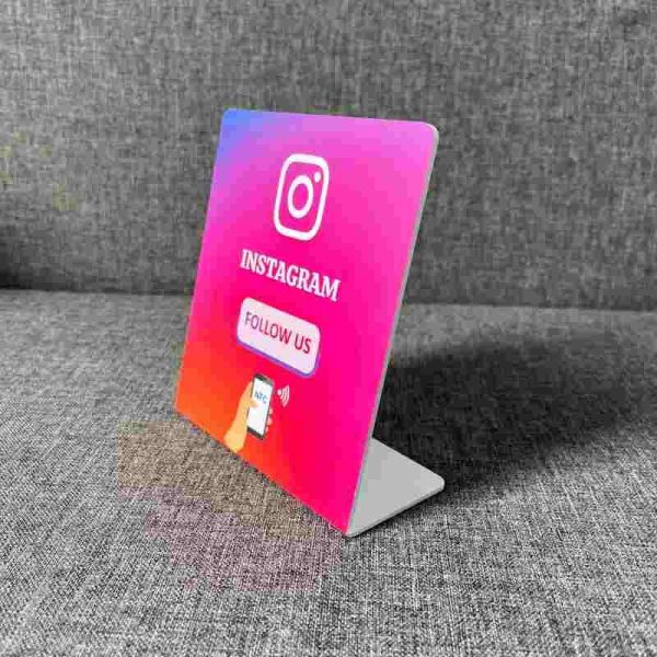 Quality Custom QR Code Chip Google Review Stands NFC Social Media Business Cards Google for sale