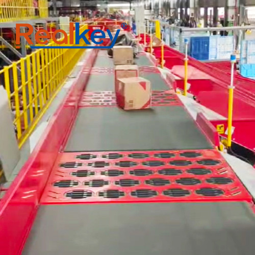 Quality 6000p/H Swivel Wheel Logistics Sorting System Customization Options Available for sale