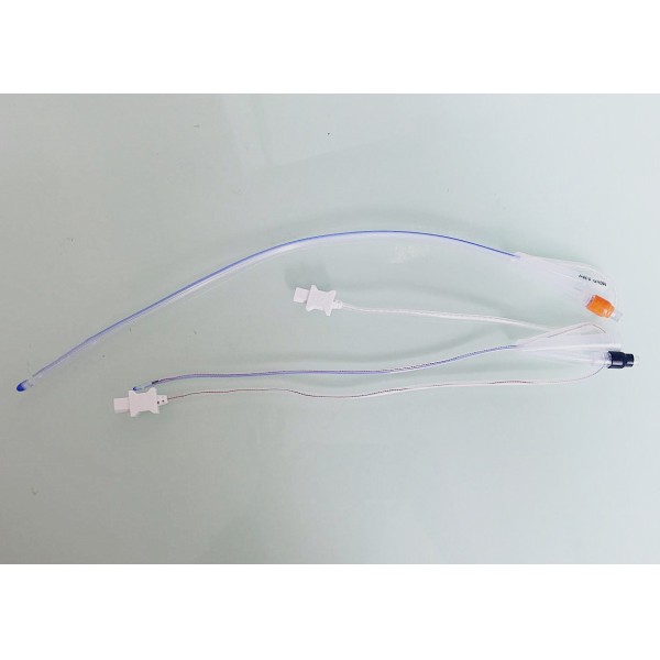 Quality Double Balloon 2 3 Way Temperature Probe Foley Catheter Medical Silicone Material for sale