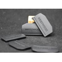 Quality SGS Irregular Embossed Plastic Zipper Puller Clothing Patches for sale