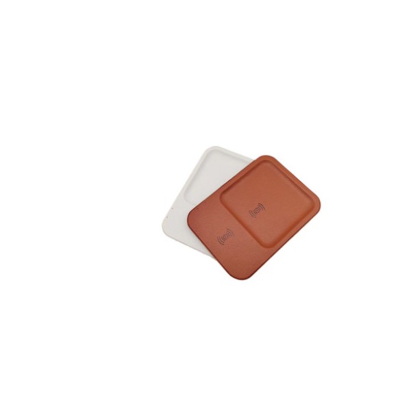 Quality GOOD-LOOKING Leather wireless charging tray-Make your brand ubiquitous for sale