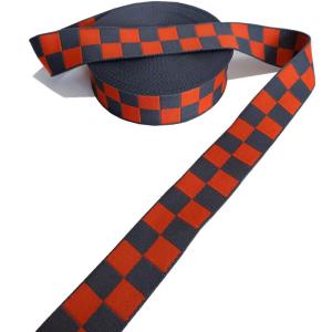 Quality Double Sided Recycled Polyester Webbing 30mm Jacquard Sofa Elastic Webbing for sale
