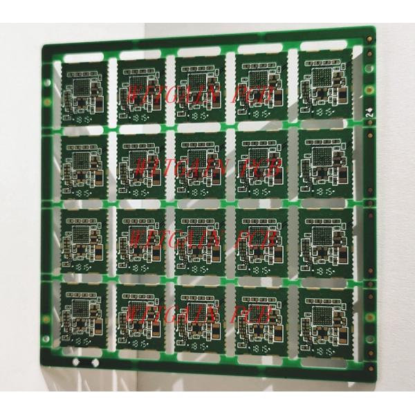 Quality 4 Layer Half Hole PCB Printed Circuit Board Green Solder Mask Blue Tooth Module for sale