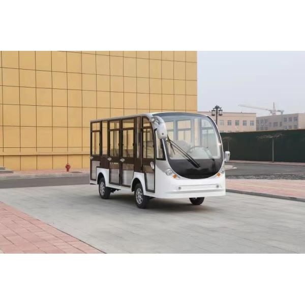 Quality Round Light Four Row Seat Electric Sightseeing Vehicle Low Speed for sale