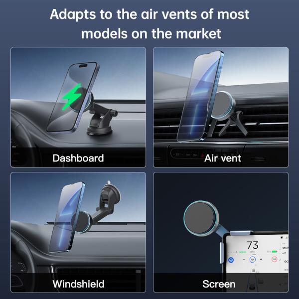 Quality Semiconductor Cooling Magsafe Car Charger Mount 15w Easy Installation for sale