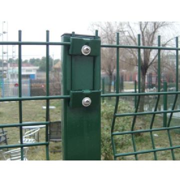 Quality Galvanized electrostatic spray or PVC dipped coating SHS post welded mesh fence for sale